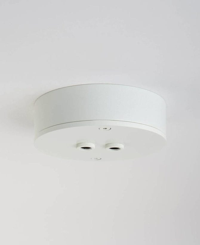 White multi-outlet Ceiling Roses | Dowsing & Reynolds