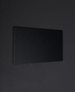 Blank Socket - Black Double Blank Fascia to Cover Unused Sockets