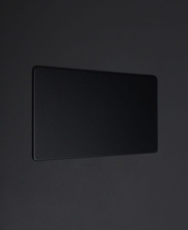 Blank Socket - Black Double Blank Fascia to Cover Unused Sockets