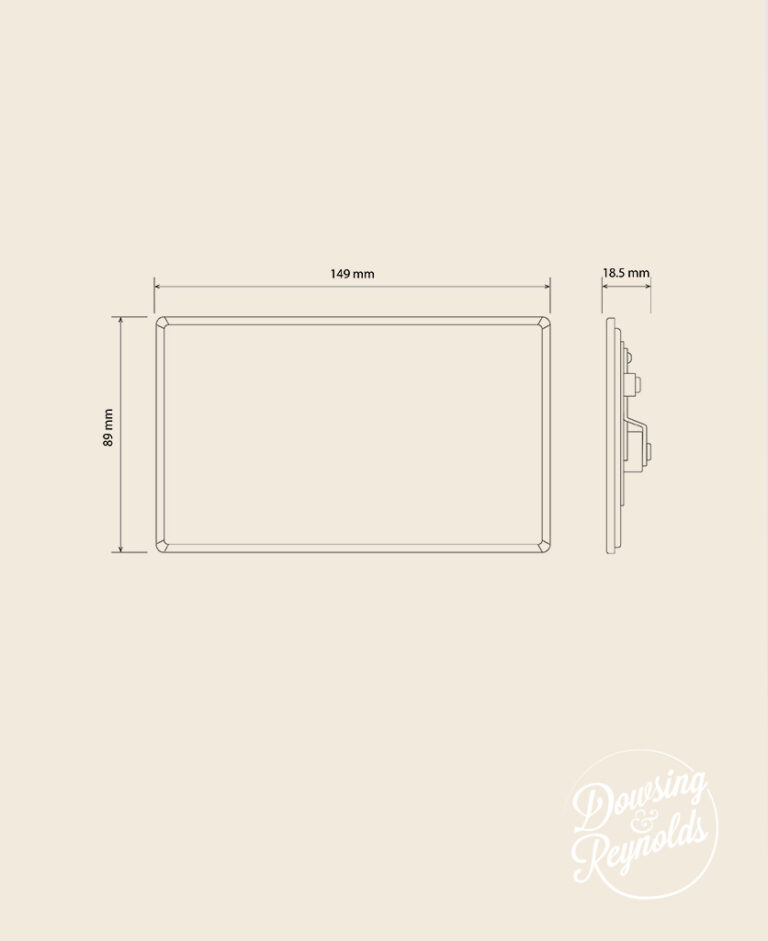 Blank Plug Socket Covers - White Double Blank Fascia