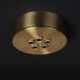 Plain Ceiling Rose - Fool's Gold Multi Outlet Ceiling Roses