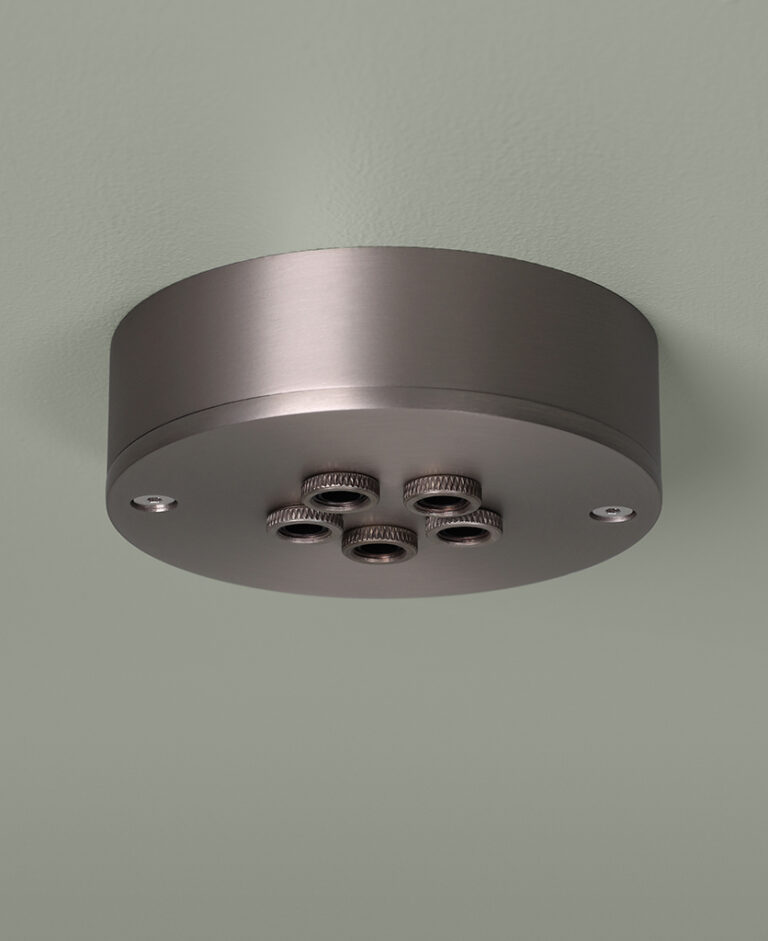 Lamp Parts - Forgotten Silver Multi Outlet Ceiling Roses