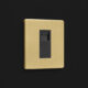 Gold Single Data Port Socket with Black or White Inserts