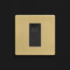 Gold Single Data Port Socket with Black or White Inserts