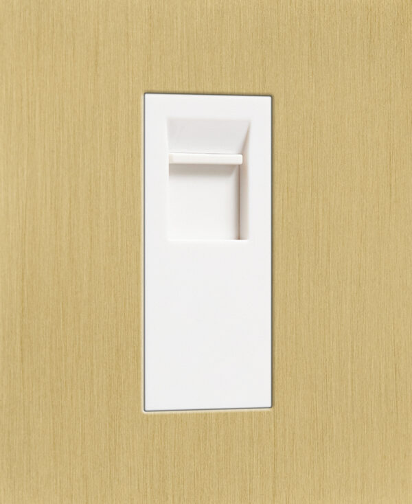 Gold Single Data Port Socket with Black or White Inserts