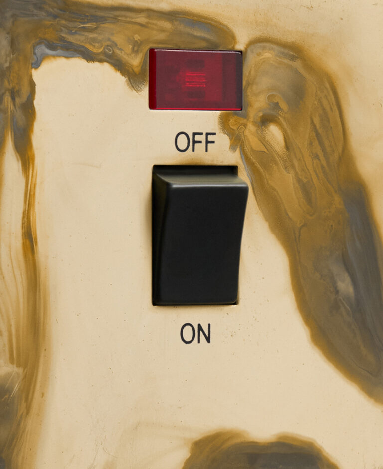 Smoked Gold 20A Double Pole Switch with Neon Power Indicator