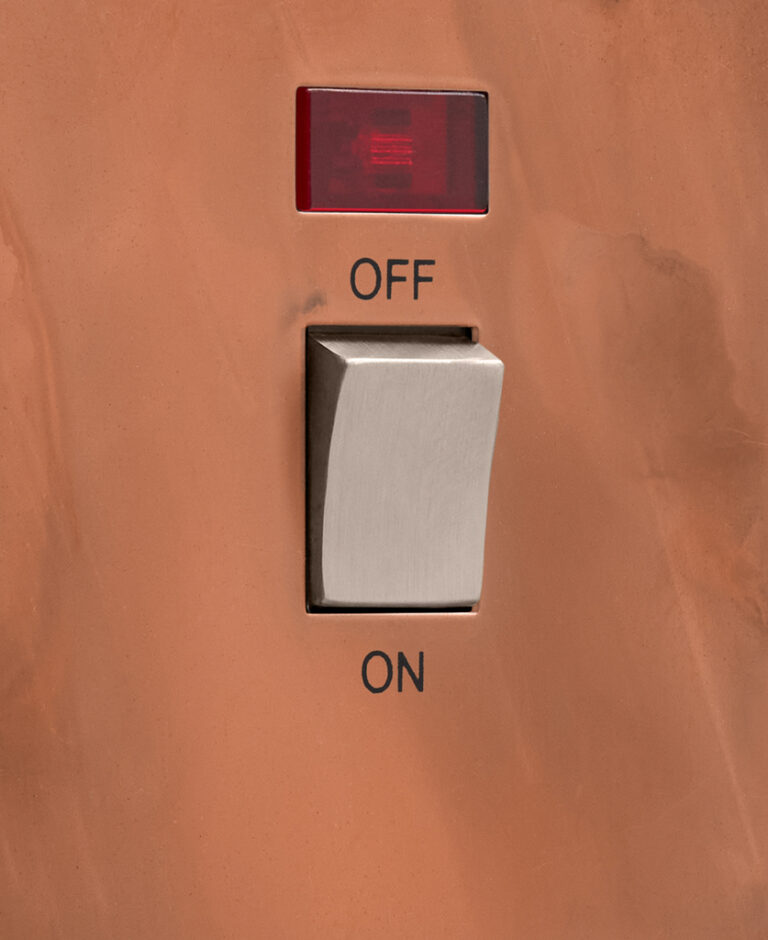 Copper 20A Double Pole Switch with Neon Power Indicator