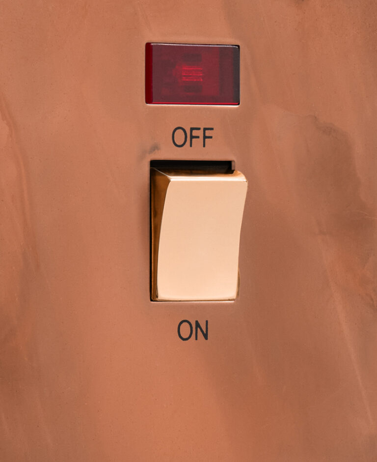 Copper 20A Double Pole Switch with Neon Power Indicator