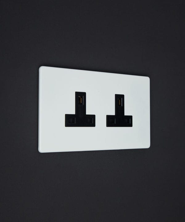 White Plug Sockets & Light Switches | Dowsing & Reynolds