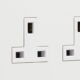 White Double Socket - Unswitched Always on Plug Socket