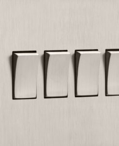 4G Switcher - Silver Quadruple Rocker Light Switch