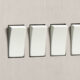 4G Switcher - Silver Quadruple Rocker Light Switch