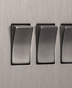4G Switcher - Silver Quadruple Rocker Light Switch