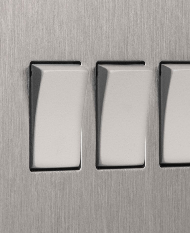 4G Switcher - Silver Quadruple Rocker Light Switch