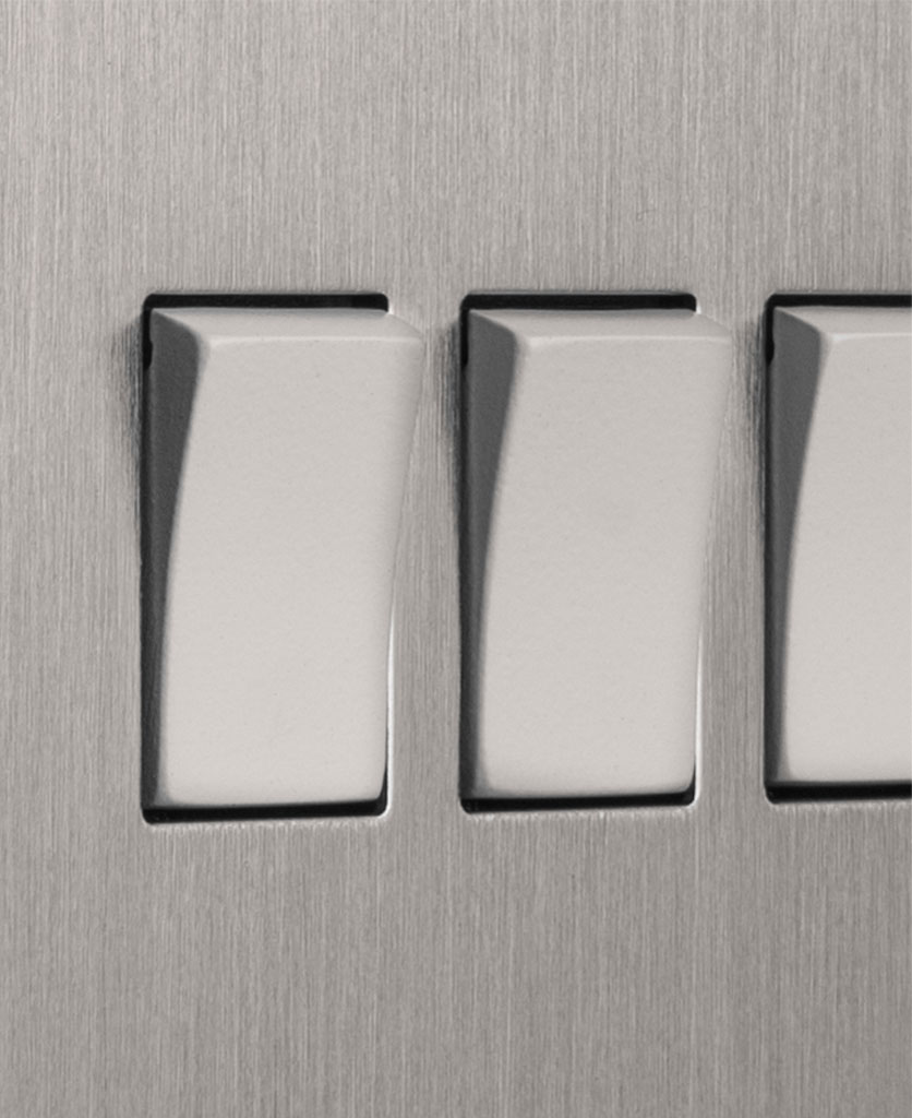 Silver Light Switches & Silver Plug Sockets | Dowsing & Reynolds