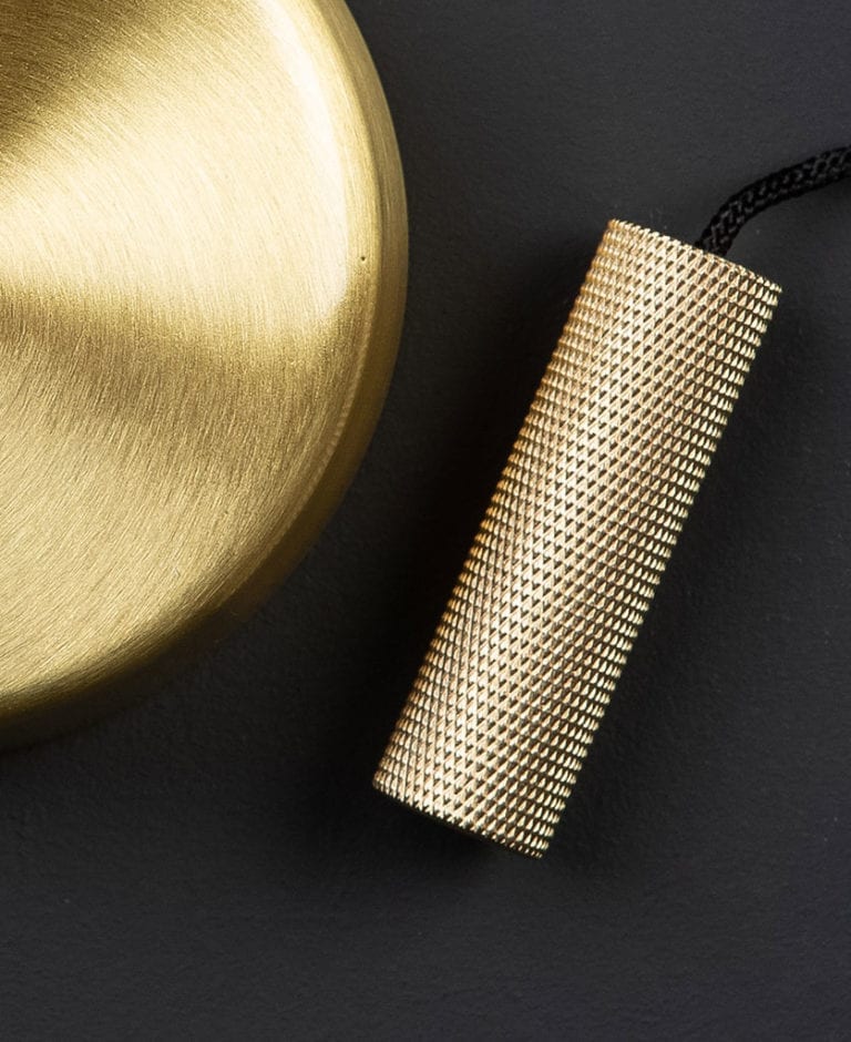 Pull Cord Light Switch Gold - Light Pull with Brass Weight