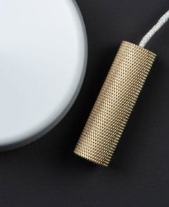 Light Pulls White - Light Pull Cord Swith with Brass Weight