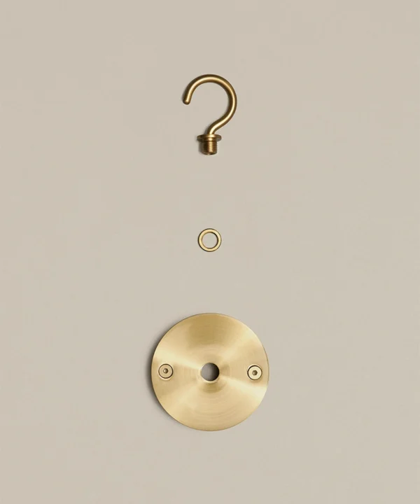 Brass Ceiling Hook - Create Drape & Drop Lighting