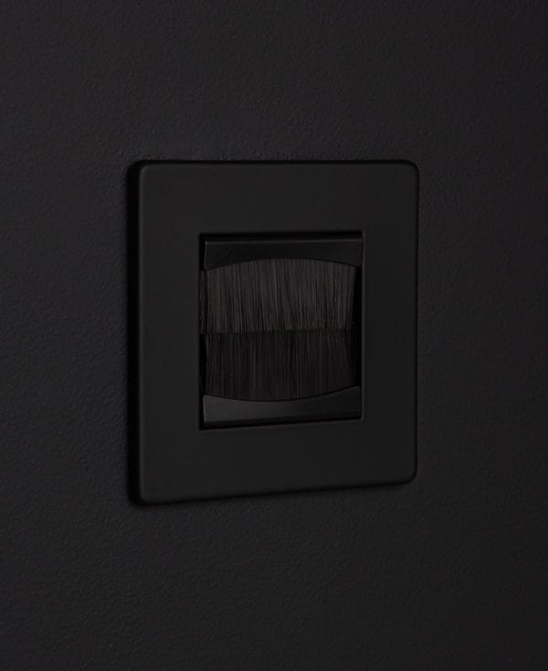 Black Brush Plate - Single Brush Plate with Black or White Insert