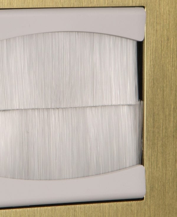 Gold Brush Plate - Single Brush Plate with Black or White Insert