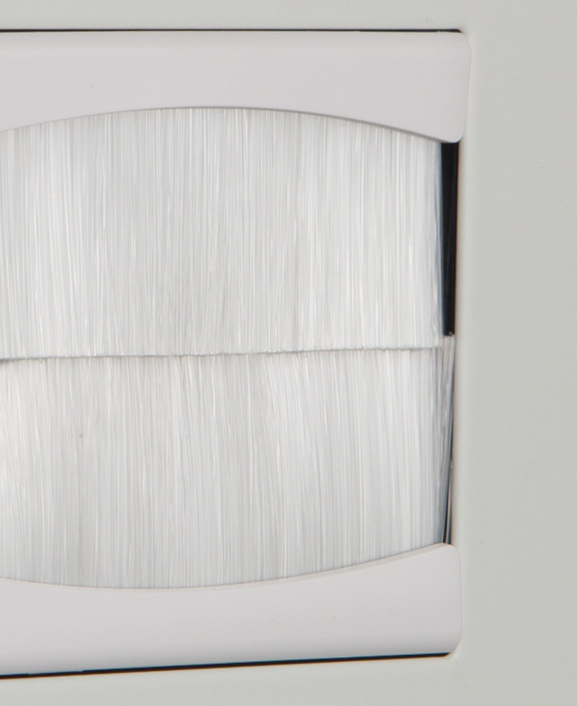 White Brush Plate - Single Brush Plate with Black or White Insert