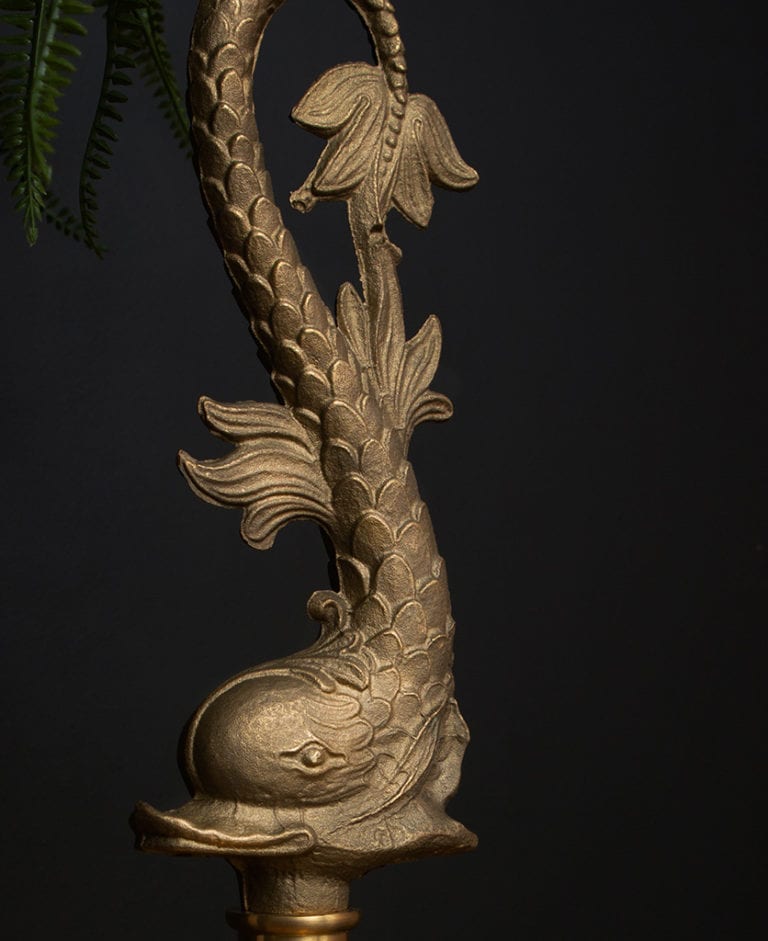 Solid Brass Pendant Light With Fish Detail | Order Today