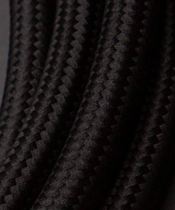 Black Extension Lead Fabric Cable Extension Cable
