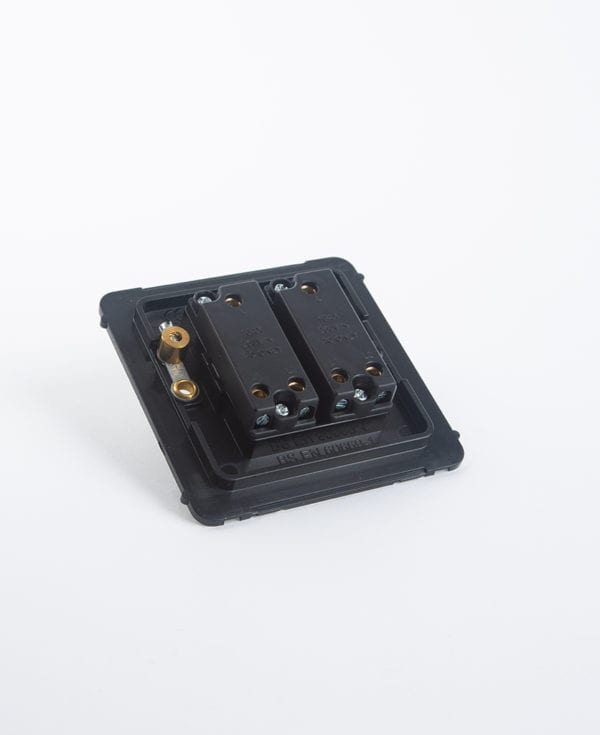 Toggle Light Switches - Gold Double Toggle Switch