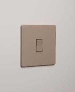 Coffee Single Rocker Switch | Dowsing & Reynolds