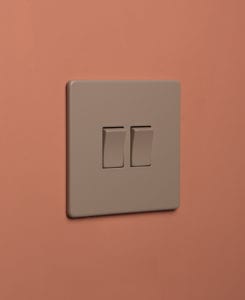 Coffee Double Rocker Switch | Dowsing & Reynolds