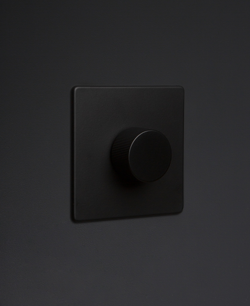 Black Dimmer Switch with Chunky Knob | Dowsing & Reynolds