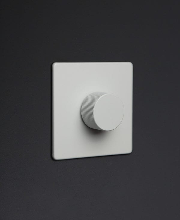 White Dimmer Switch with Chunky Knob | Dowsing & Reynolds