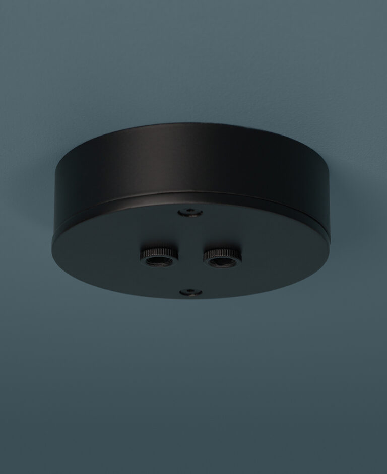 Modern Ceiling Rose - Black Multi Point Ceiling Rose