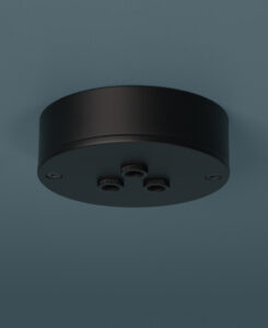 Modern Ceiling Rose - Black Multi Point Ceiling Rose