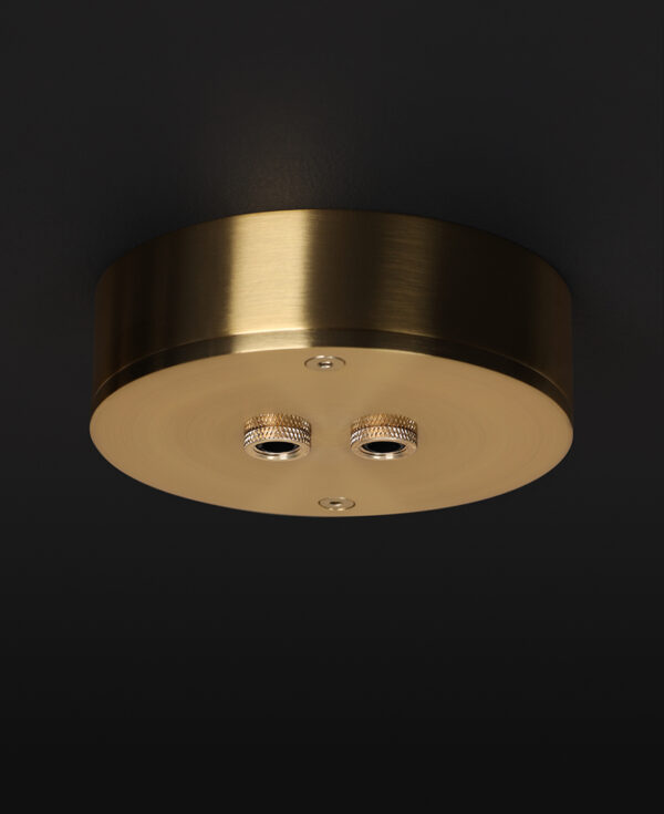 Plain Ceiling Rose - Fool's Gold Multi Outlet Ceiling Roses