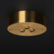 Plain Ceiling Rose - Fool's Gold Multi Outlet Ceiling Roses