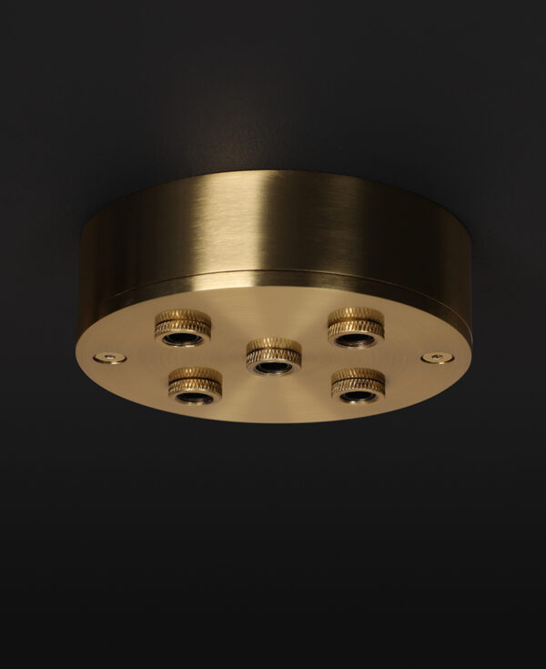 Plain Ceiling Rose - Fool's Gold Multi Outlet Ceiling Roses