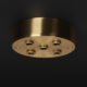 Plain Ceiling Rose - Fool's Gold Multi Outlet Ceiling Roses