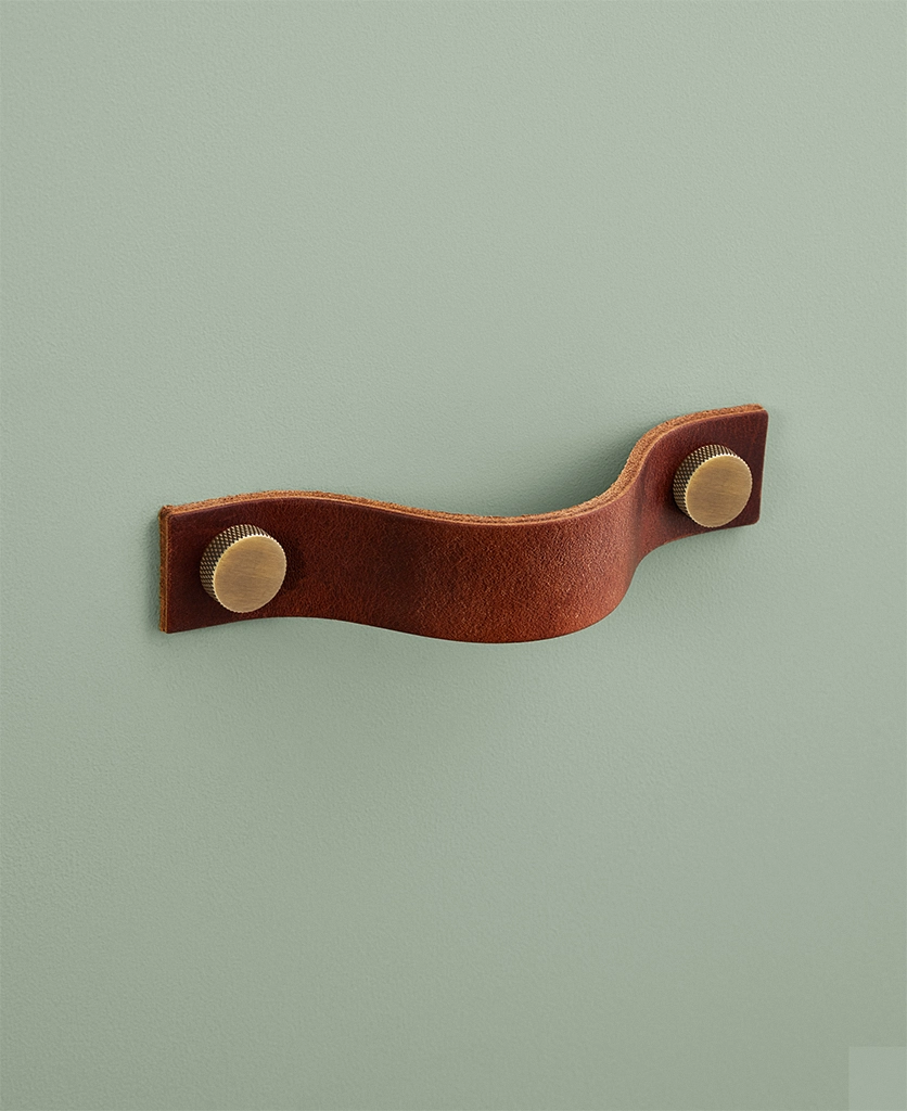 Dark Tan Thor Leather Handle | Dowsing & Reynolds