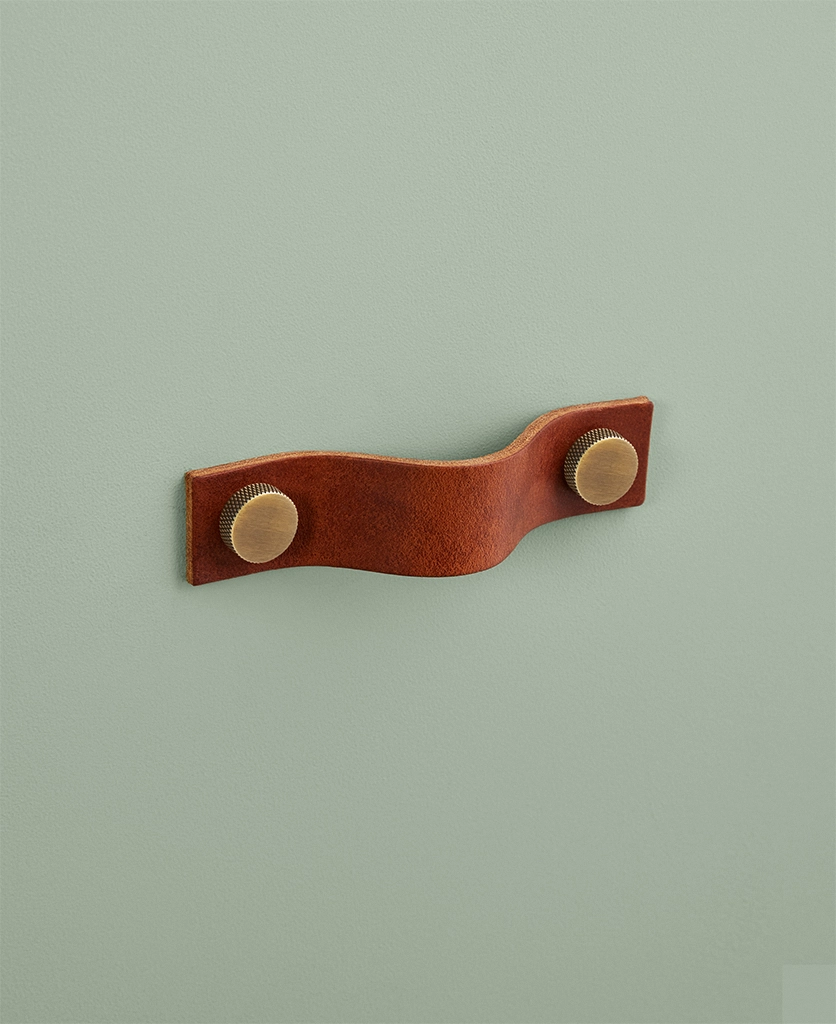 Dark Tan Thor Leather Handle | Dowsing & Reynolds