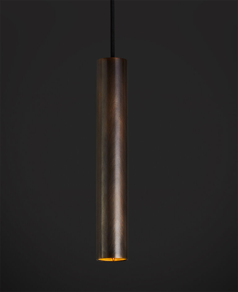 Brewer’s Brass Baton Cluster Pendant | Dowsing & Reynolds