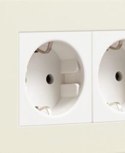 Cream Double Schuko Socket | Dowsing & Reynolds