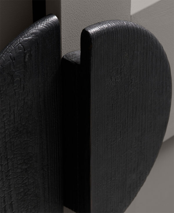 Yakisugi Wooden Wardrobe Handles | Dowsing & Reynolds