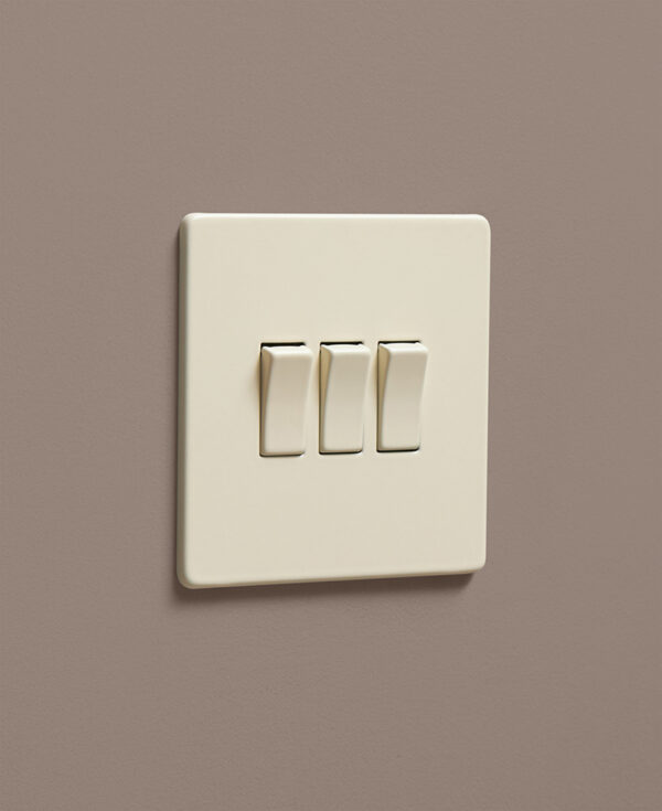 Cream Triple Light Switch | Dowsing & Reynolds