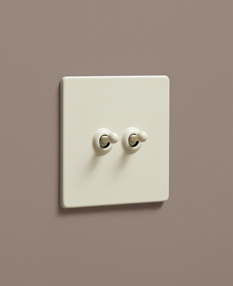 Cream Double Toggle Switch | Dowsing & Reynolds