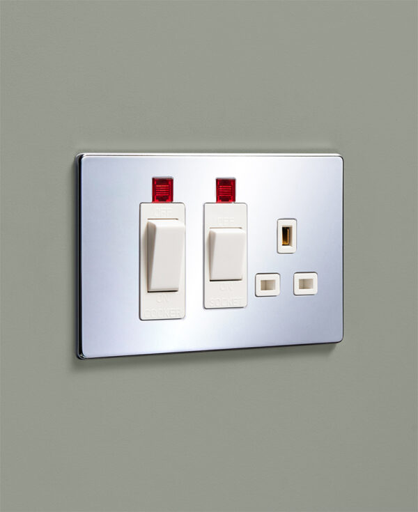 Chrome Cooker Switch & Socket | Dowsing & Reynolds