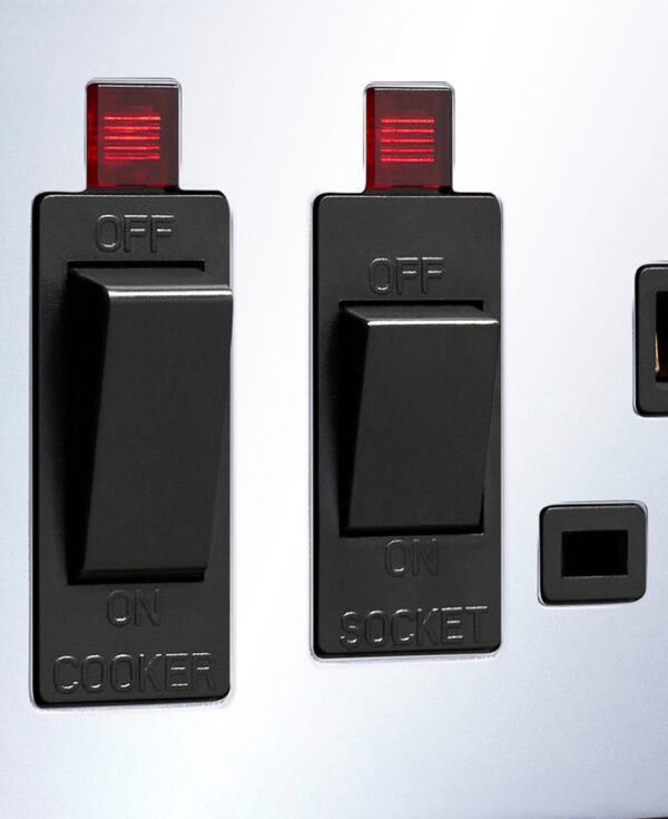 Chrome Cooker Switch & Socket | Dowsing & Reynolds