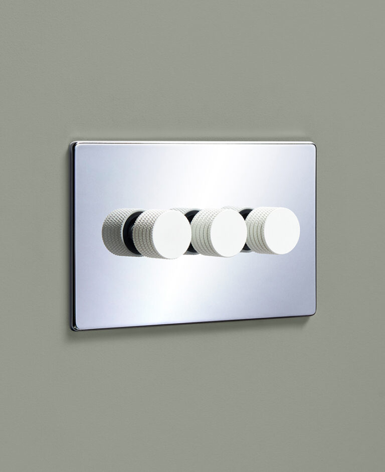 Triple Polished Chrome Dimmer Switch | Dowsing & Reynolds