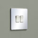 Chrome Double Rocker Switch | Dowsing & Reynolds
