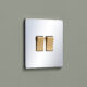 Chrome Double Rocker Switch | Dowsing & Reynolds